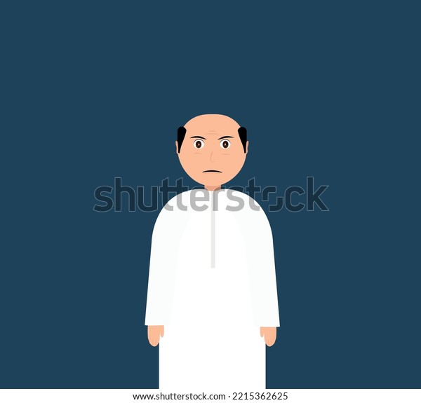 Arabic Character Angry Face Stock Vector (Royalty Free) 2215362625 ...