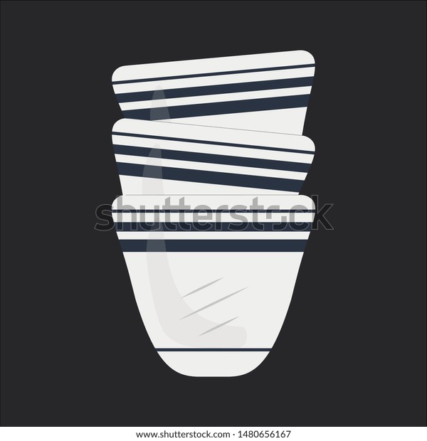 Arabic Coffee Cups Traditional Cup Traditional Stock Vector (Royalty ...