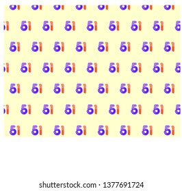 Arabic Numbers On Color Background Vector Stock Vector (Royalty Free ...