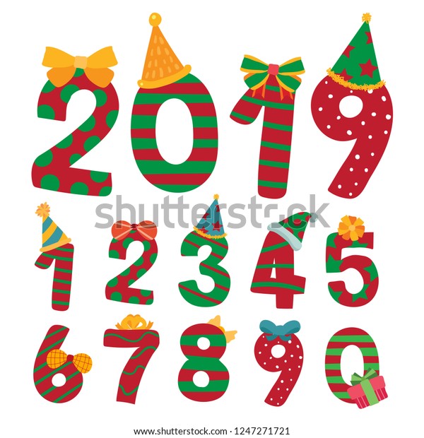 Arabic Numerals Vector Design Stock Vector (Royalty Free) 1247271721 ...