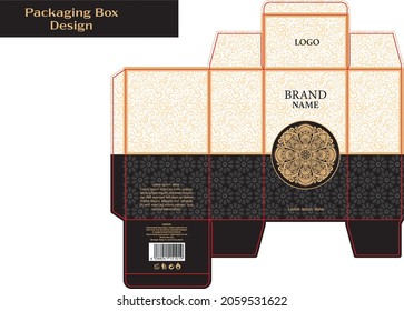 Arabic Packaging Box Design Color Theme Stock Vector (Royalty Free ...