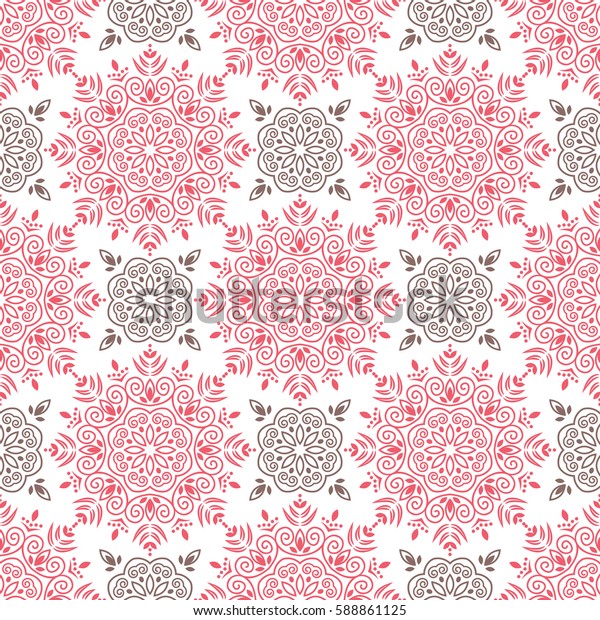 Arabic pattern. Indian, islamic, japanese motifs. Mandala seamless ...