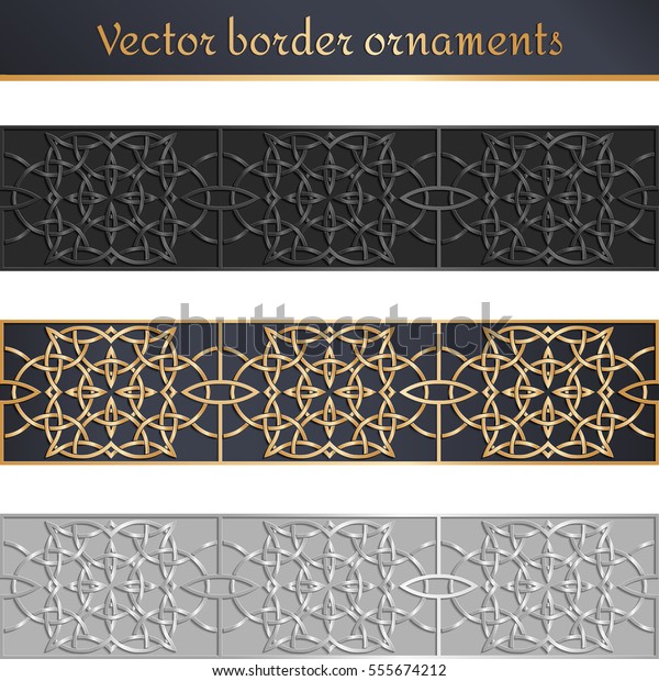 Arabic Seamless Border Traditional Islamic Design Stock Vector (Royalty ...