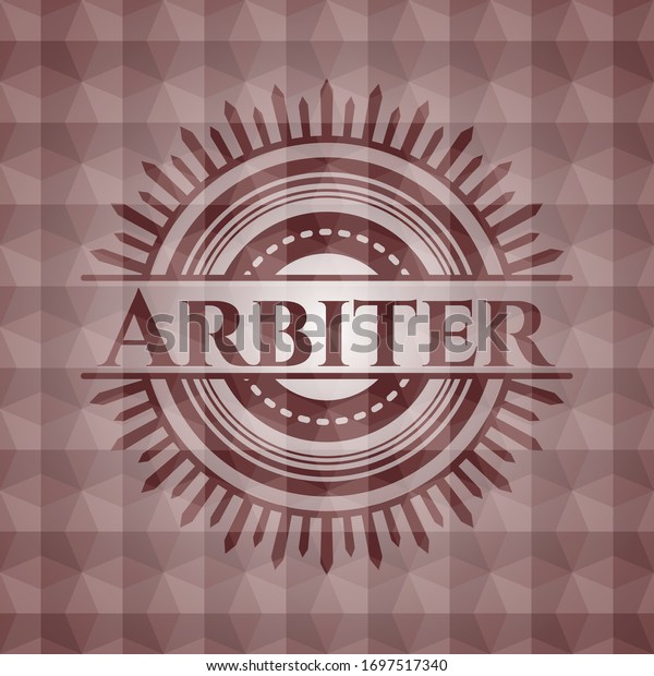 Arbiter Red Seamless Emblem Geometric Pattern Stock Vector (Royalty ...