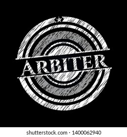 Arbiter Written On Blackboard Vector Illustration Stock Vector (Royalty ...