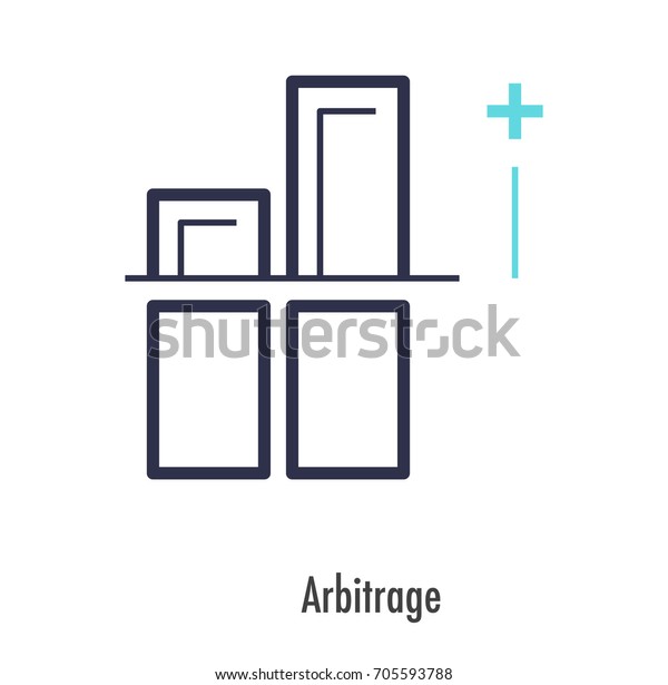 Arbitrage Icon Thin Line Design Vector Stock Vector (Royalty Free ...