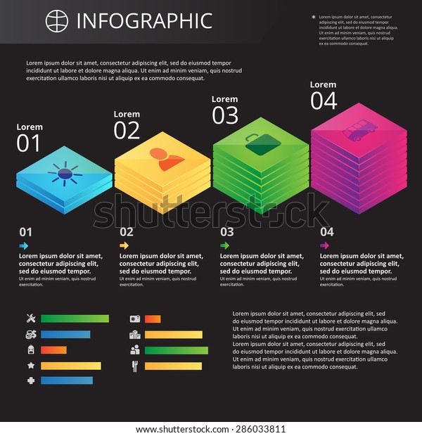 Arbitrary Template Infographics Icons Stock Vector (Royalty Free ...