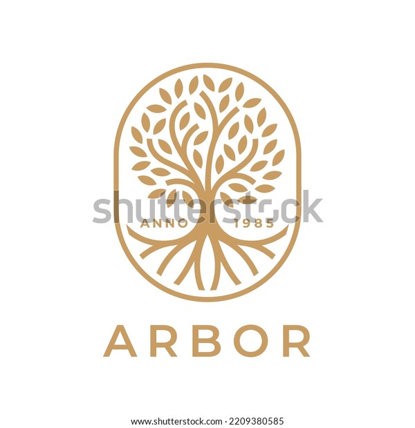 Arbor Tree Life Logo Natural Product Stock Vector (Royalty Free ...