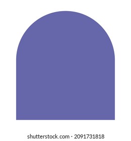 Arc Abstract Shape Violet Purple Color Stock Vector (Royalty Free ...