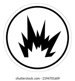 Arc Flash Hazard Circle Symbol Sign Stock Vector (Royalty Free ...