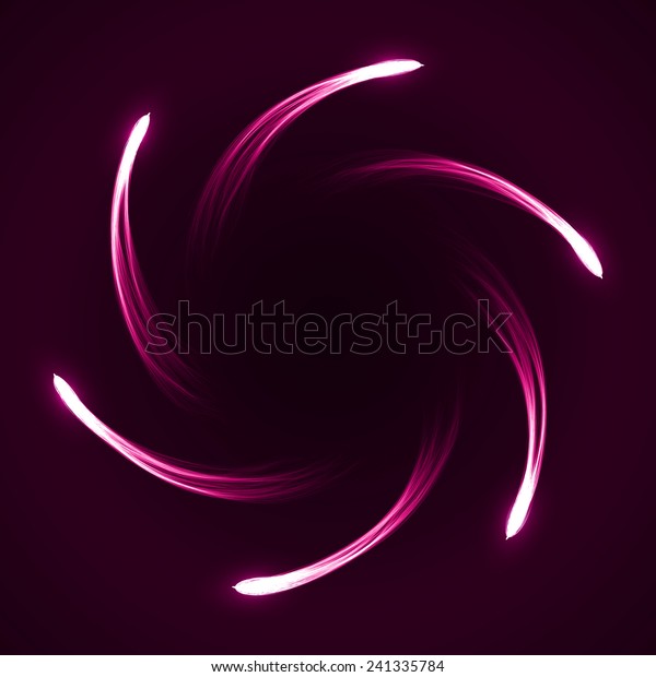 Arc Formed Pink Comets Abstract Six Stock Vector (Royalty Free ...