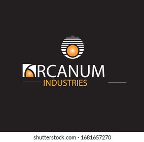 Arcanum Logo Vector Illustration Concept Stock Vector (Royalty Free) 1681657270