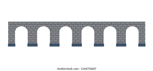 Arch Bridge Illustration Stock Vector (Royalty Free) 1144753607 ...