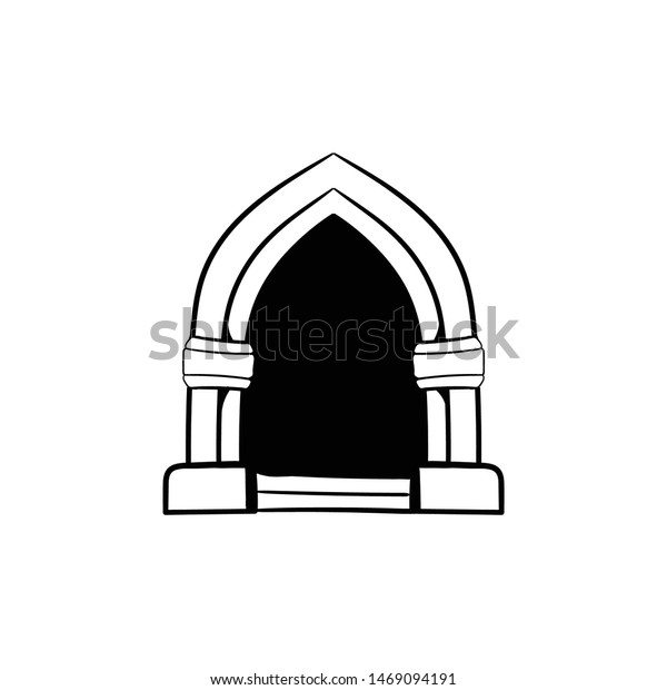 Arch Doodle Style Hand Drawing Doodle Stock Vector (Royalty Free ...