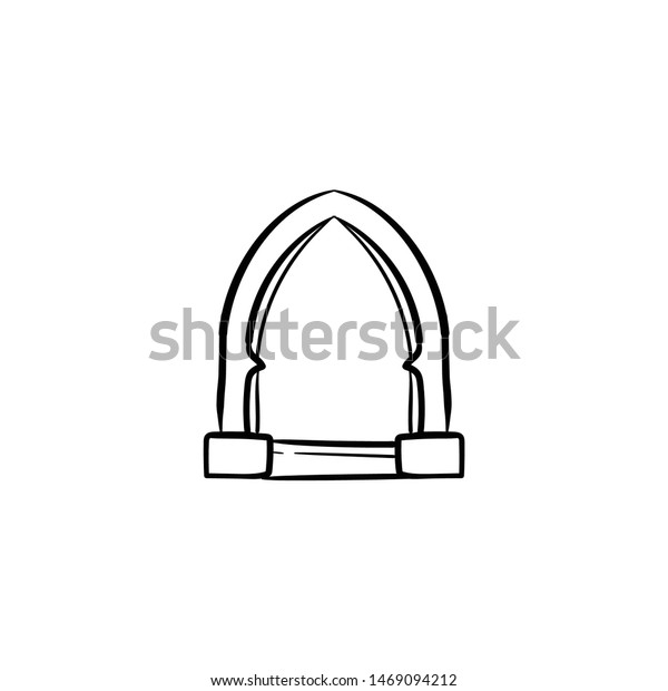 Arch Doodle Style Hand Drawing Doodle Stock Vector (Royalty Free ...