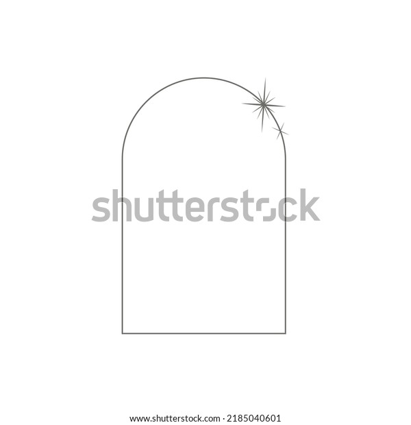 Arch Frame Stars Design Element Logo Stock Vector (Royalty Free ...