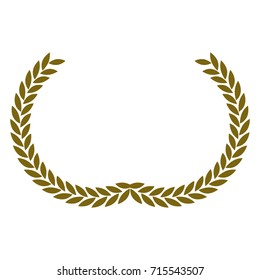 Arch Leaves Medium Shape On White Stock Vector (Royalty Free) 715543507 ...