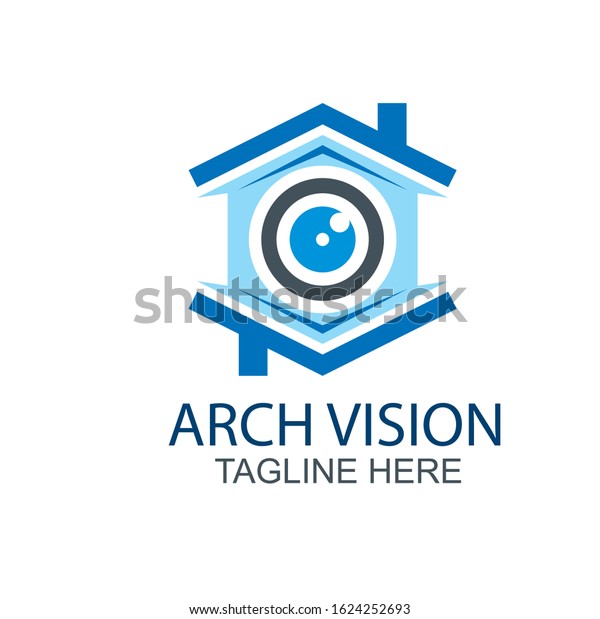Arch Vision Icons Eyeball On White Stock Vector (Royalty Free ...