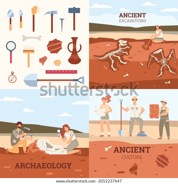 Archaeological Banners Posters Collection Archaeologists Scientists ...