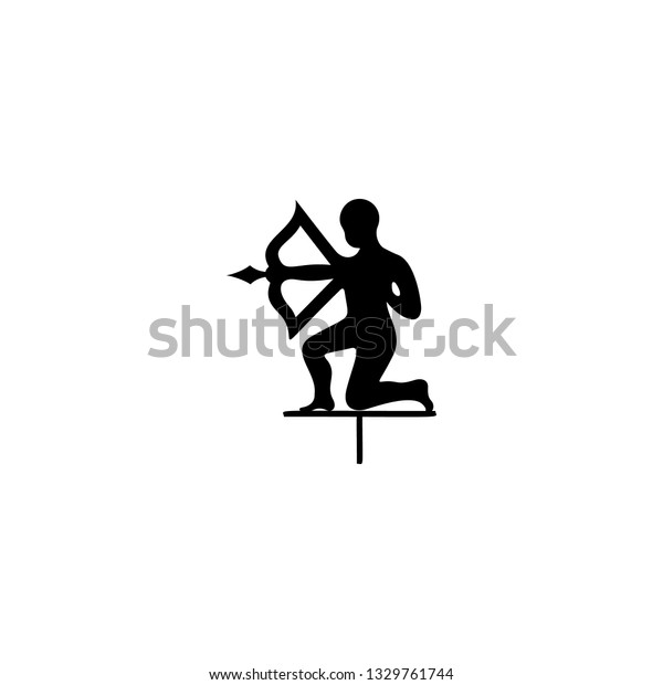 Archer Icon Vector Archer Sign On Stock Vector (Royalty Free ...