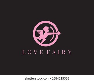 Archer Love Pink Logo Vector Stock Vector (Royalty Free) 1684215388 ...