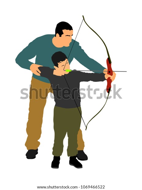 Archer Vector Illustration Isolated On White Stock Vector (Royalty Free ...