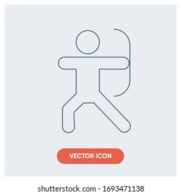 Archery Arrow Man Vector Icon Stock Vector (Royalty Free) 1693471138 ...