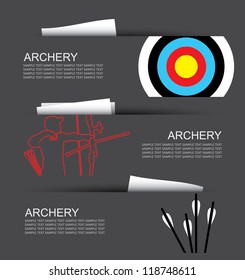 Archery Banners Vector Illustration Stock Vector (Royalty Free ...