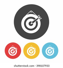 Archery Target Icon Stock Vector (Royalty Free) 398107933