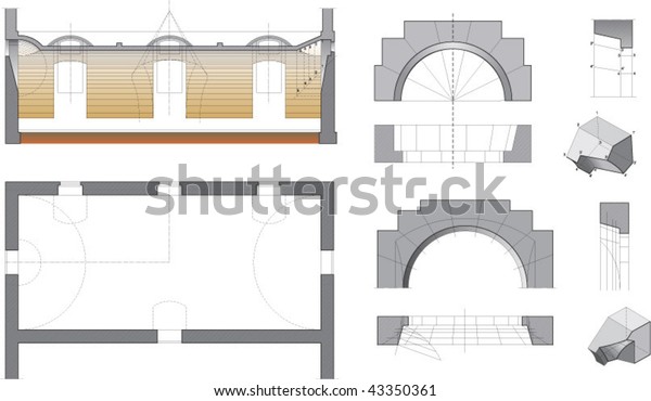 Arches Details Stock Vector (Royalty Free) 43350361 | Shutterstock