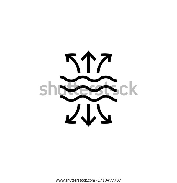 Archimedes Principle Vector Icon Linear Outline Stock Vector (Royalty ...