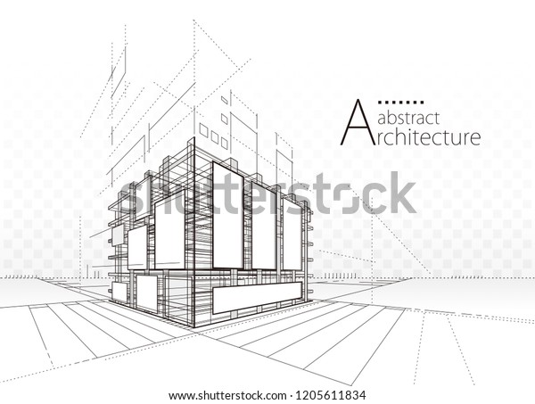 Architectural Abstract Background Architecture Building Construction ...
