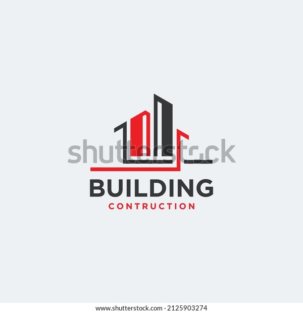 Architectural Building Logo Vector Design Template: เวกเตอร์สต็อก (ปลอด ...