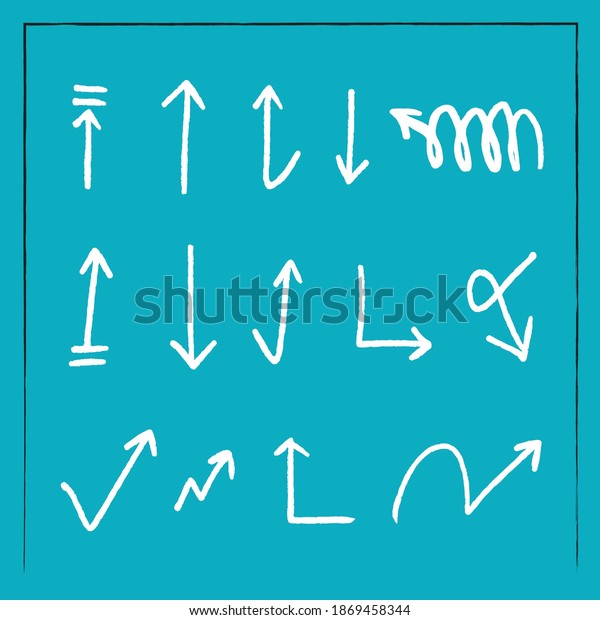 Architectural Curve Circular Direction Arrows Symbols Stock Vector ...