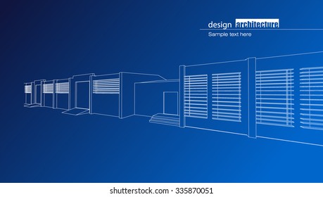Architectural Design Modern Storage Place: vector de stock (libre de ...