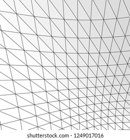 Architectural Drawing Abstract 3d Mesh Geometric Stock Vector (Royalty ...