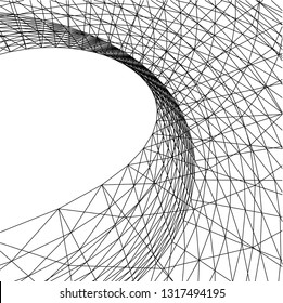 Architectural Drawing Futuristic Background Stock Vector (Royalty Free ...