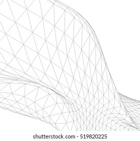 Architectural Drawing Geometric Background Stock Vector (Royalty Free ...