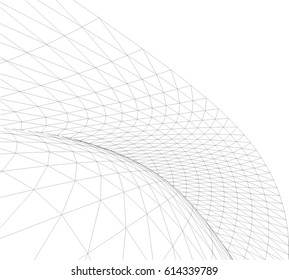 Abstract Geometric Structure Stock Vector (Royalty Free) 644900596
