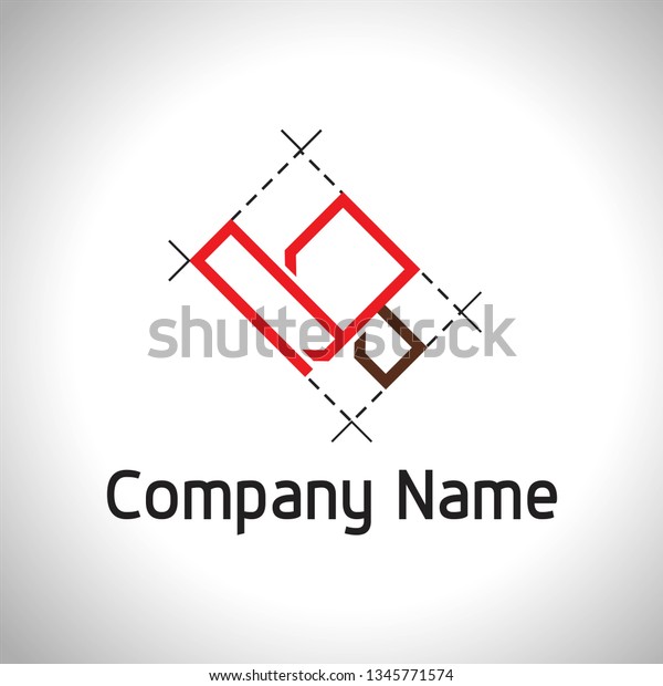 Vektor Stok Architectural Logo Concept Drawing House Plan (Tanpa ...