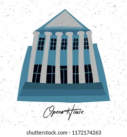 Architectural Logo Vector Opera House Hand Stock Vector (Royalty Free ...