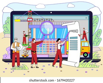 801 Construction inspection cartoon Images, Stock Photos & Vectors ...