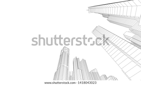 Architecture Building Vector 3d Illustration Stock Vector (Royalty Free ...