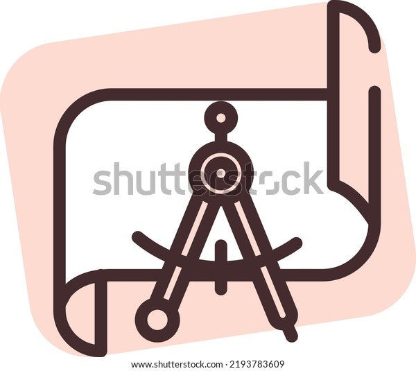 Architecture Compass Illustration Vector On White Stock Vector (Royalty Free) 2193783609 ...
