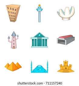Architecture Icons Set Cartoon Set 9 Stock Vector (Royalty Free ...