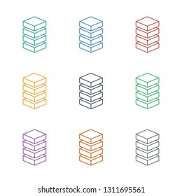 Archive Icon White Background Editable Line Stock Vector (Royalty Free ...