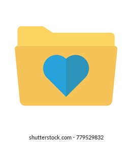 Red Heart Folder Icon On White: เวกเตอร์สต็อก (ปลอดค่าลิขสิทธิ์ ...