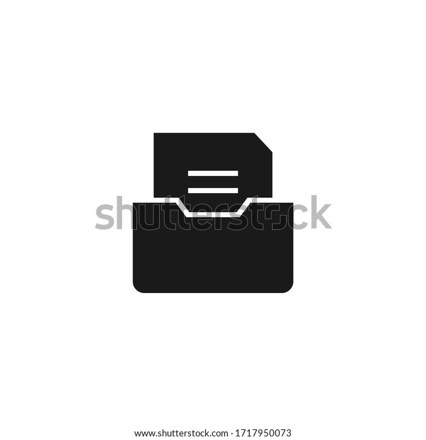 Archive Storage Icon Design Isolated On Stock Vector (Royalty Free ...