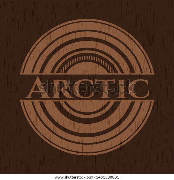 Arctic Retro Wood Emblem Vector Illustration Stock Vector (Royalty Free ...