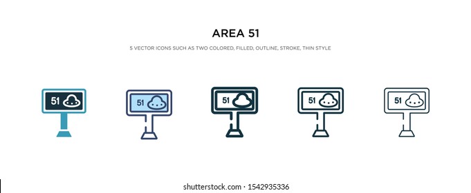 Area 51 Icon Different Style Vector Stock Vector (Royalty Free ...